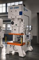 China ST 260Ton C Frame Single Point Mechanical Power Press Large Bolster Stamping Punch Machine For Sheet Metal Hardware Perforated Mesh Production Line for sale