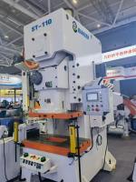 China ST-110V 110Ton C Frame Punch Press with JIS Class 1 Precision and Pneumatic Clutch Brake for Sheet Metal Stamping for sale