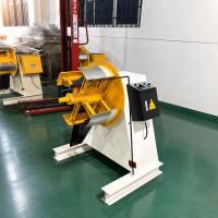 China Heavy Duty Automatic Decoiler with Auto Unwinding Control and Hydraulic Expansion Mandrel for Metal Coil Feeding for sale