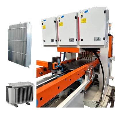 China Automatic production line for power transformer coolers - High speed manufacturing equipment for coolers - Plate cooler production line for sale