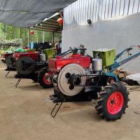 China Gear Drive 18hp Diesel Engines Walk Behind Mini Tractors for Multifunction Cultivator for sale