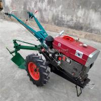 China Farm Walking Tractor With Double Share Plow Disc Plough Rotavator Corn Wheat Planter for sale