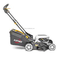 China 21inch Selfprolelled Ride Cutting Garden Electric Cordless Lawn Mower With Grass Box for sale