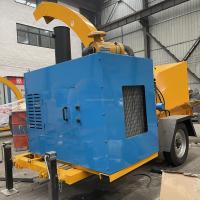 China Crush Biomass Waste Wood with 102/110hp Turbo Diesel Engine Tree Grinder Wood Chipper for sale
