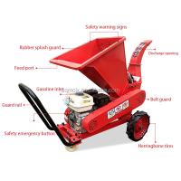 China Mini Move Wood Shredder 15HP 192f Gasoline Engine Branch Crusher For Forestry Orchard for sale