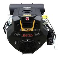 China Rato R670 21HP 670cc V Twin Double Cylinder OHV Gasoline Engine 457*351*460mm 45kg for sale