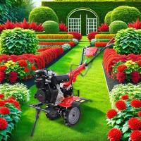 China Gear Drive Diesel Engine Power Tiller for Plowing and Subsoiling in Agricultural Usage for sale