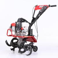 China Powerful Diesel/Gasoline Engine Hand Push Gasoline Rotary Tiller Cultivator for Home for sale