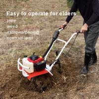China Land Loosening Rototiller Gasoline Mini Power Tiller for Small Gardens and Farms for sale