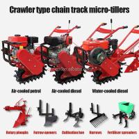 China Gasoline Power Type Mini Self Propelled Power Tiller Cultivator with 160x80x55cm Size for sale