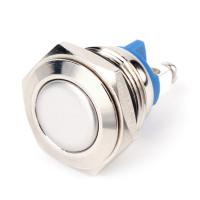 China 12mm 2 Pin Momentary Tactile Push Button Switch Flat Round  IP68 for sale