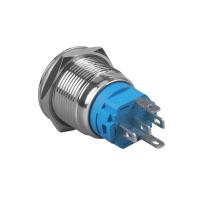 China 19mm Momentary Push Button Switch Waterproof IP66 5 Pin Terminal for sale