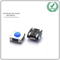China PPA Body Silicone Mini Push Button Tact Switch 4 Pins 6x6 AC250V for sale