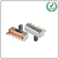 China High Side Knob 8 Pin 3 Position DPDT Slide Switch 0.5A 50VAC SK13D01G for sale