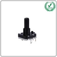 China 16mm Plastic Insulated Rotary Shaft Encoder 12 / 24 Pulse Switch for sale