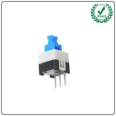 China 7x7 Single Row Three Pins Self Lock Push Button ROHS Approved for sale