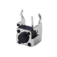 China Side Push Type 6x6 Right Angle Tact Switch With Metal Bracket for sale