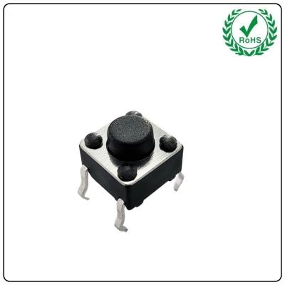 China 4 Pins 6x6 Copper Pin DIP Tact Switch High Temperature Resistance for sale