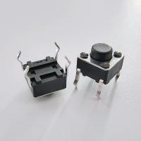 China 4 Pins 6x6 Copper Pin DIP Tact Switch High Temperature Resistance for sale