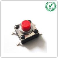 China Stretch Cover Waterproof Tact Switch 4 Pin SMD Red Silicone Button for sale