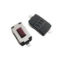 China Tact Switch 3*6*2.5/2.7/5.0H 2 Pins SMD Red Button Touch Switch for sale