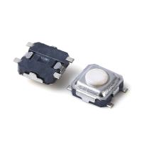 China White Button 4 Pins SMD Tactile Switch 3x3 1.5-2.0mm Height for sale