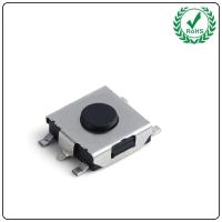 China SMD 5 Pins Black Button Tact Tactile Switch 6.2x6.2x2.5-4.0H for sale