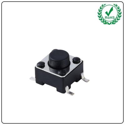 China Induction Cooker SMD Tact Switch Vertical 6x6 Copper Foot 4 Pins for sale