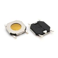 China Tact 5x5x0.8 Covered Film 5x5x1.0 Light Touch Switch Phosphor Copper Pin for sale