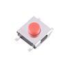 China 6x6mm Micro Red Push Button 4 Pin SMT Tact Switch , 6.2x6.2mm On Off Tactile Switch for sale
