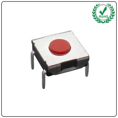China Through The Hole Stainless Steel 4 Pin DIP Tact Switch 6.2x6.2mm for sale