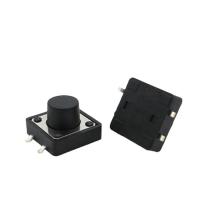 China IP65 4pins 12x12 Smd Tactile Switch , Mini Tact Switch 12x12 for sale