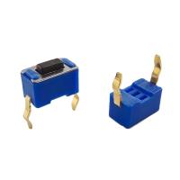 China 3x6x4.3 / 5.0 / 6.0H Pin Gold Plated Tactile Tact Switch 2 Pin Square Shrapnel Touch for sale