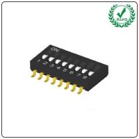 China Black 3 Position PIANO Type SPST 2.54mm Pitch SMD DIP Switch Gull Wing for sale