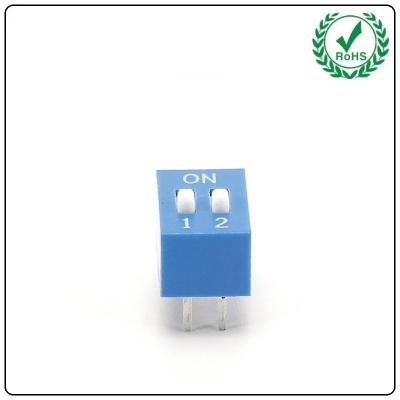 China 24VDC 8 Position Waterproof Dip Switch 2P Single Pole Single Throw 2.54 Pitch for sale