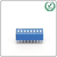 China 8P Waterproof Electronic Dip Switch 8 Position Single Pole Single Throw 2.54 Pitch for sale