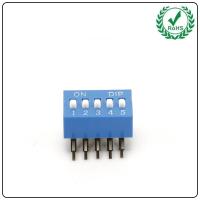 China Single Throw Waterproof Electronic Dip Switch 2.54mm Pitch 8 Position 5P Single Pole for sale