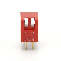 China Spst 2.54mm 2 Positon Piano DIP Switch , DP Series SMT DIP Switch for sale