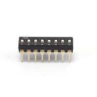 China 10 pcs black dip switch horizontal 4 position 2.54mm pitch for circuit breadboards pcb 1 buyer for sale