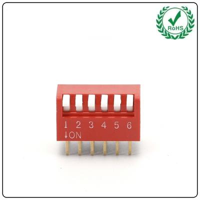 China 2.54mm piano type dip switch 3 buyers for sale