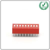 China dip switches with 2.54mm pitch up to 12 poles and insulation resistance of 100m 2 buyers for sale