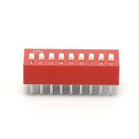 China dip switches with 2.54mm pitch up to 12 poles and insulation resistance of 100m 2 buyers for sale
