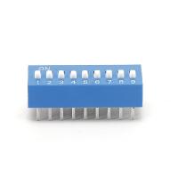 China dip switches with 2.54mm pitch up to 12 poles and insulation resistance of 100m 2 buyers for sale