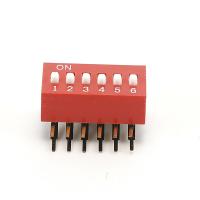 China DA series 0.25a 50v red plastic right angle spdt dip switch 3 buyers for sale