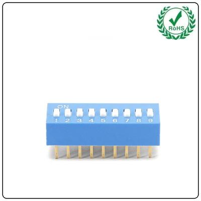 China 0.1A 50VDC slide type plastic 9 position dip switch 2 buyers for sale