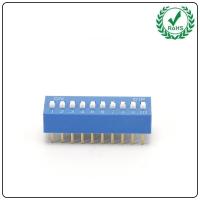 China 2.54mm ROHS Material Slide Dip Switch , 5 Position 10 Pin Dip Switch for sale