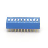 China 2.54mm ROHS Material Slide Dip Switch , 5 Position 10 Pin Dip Switch for sale