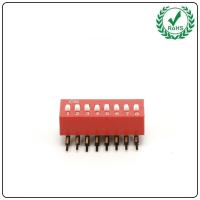 China Black 2.54mm Pitch Dip Right Angle Slide Switch SMD Gull Wing for sale
