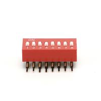 China Black 2.54mm Pitch Dip Right Angle Slide Switch SMD Gull Wing for sale