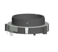 China 30-120gf.cm Click torque Hollow Shaft Encoder EC60-01-02-X5A-HA1 for sale